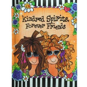 Blue Mountain Arts Mini Book (Kindred Spirits, Forever Friends)—Birthday Gift, Encouragement Gift, Women Friendship Gift, or Gift for Her by Suzy Toronto, 4 x 3 inches