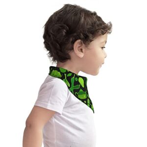 Augenstern Cotton Baby Bibs Green Vegetables Pattern Baby Bandana Drool Bibs Teething Food Bib