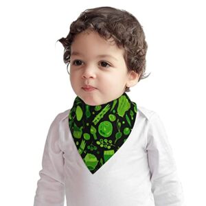 augenstern cotton baby bibs green vegetables pattern baby bandana drool bibs teething food bib