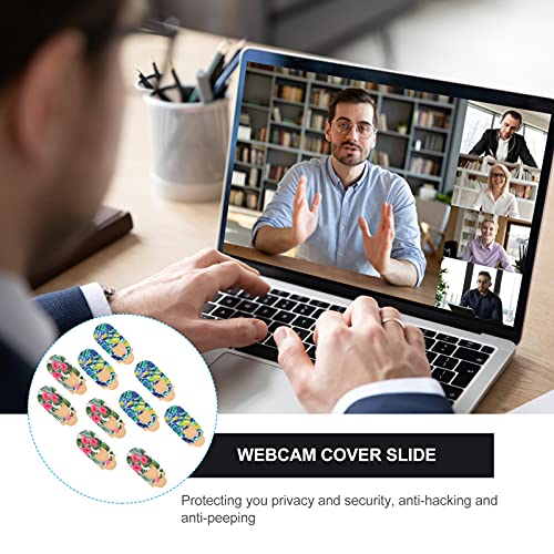 SOLUSTRE Computer Camera Computers Laptops 10Pcs Flower Sticker Laptop Camera Cover Tablet Camera Slide Webcam Privacy Blocker Webcam Cover Tablet Computer Camera Computers Laptops