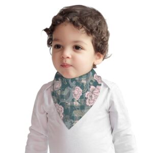 augenstern cotton baby bibs floral plaid baroque baby bandana drool bibs teething food bib