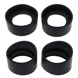 sing f ltd 4pcs eyepiece cover for 32-36mm stereo microscope eyepieces soft rubber eyepiece eye guards cups shield 2pcs oblique angle & 2pcs flat angle black