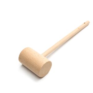 Nantucket Crab Mallet, 8 x 2.25 x 1.25 inches, Brown