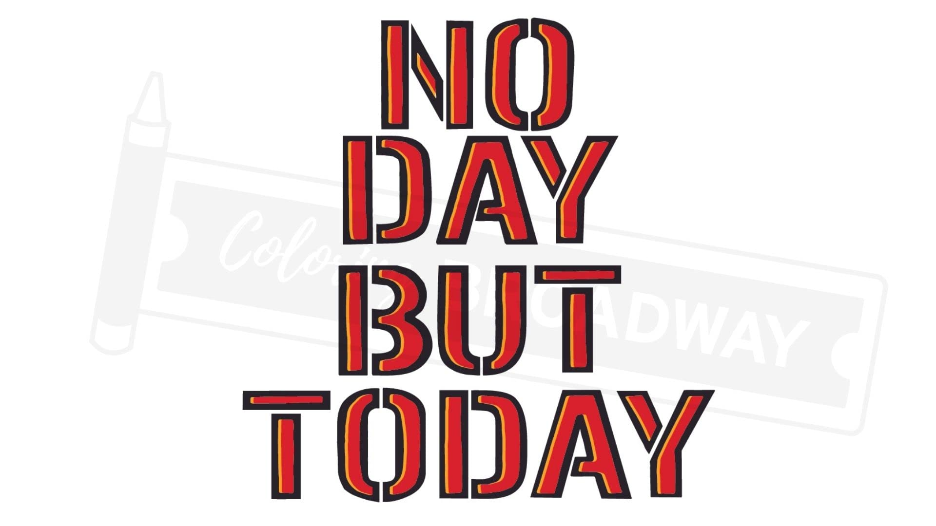 Coloring Broadway - Rent Inspired Stickers (Set of 4) “No Day But Today” Collection, Broadway Musical Merchandise, Die-Cut & Bubble Free Vinyl, Ideal Gift for Theatre Lovers