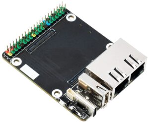 for raspberry pi compute module 4, mini dual gigabit ethernet base board onboard ethernet usb rich interfaces