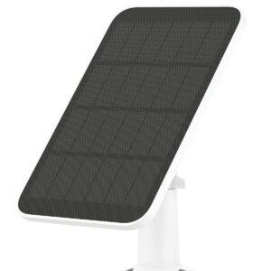 Noorio 2.6W/5V Portable Solar Panel for Security Camera Outdoor Wireless, Solar Battery Charger with 10ft Cable and Adjustable Bracket, IP65 Waterproof