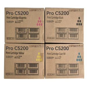 saiboya c5200 toner cartridge extra high capacity 828422 828423 828424 828425 replacement for ricoh savin lanier pro c5200 c5200s c5210s printer toner (black cyan magenta yellow,4pk)