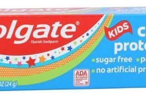 Colgate Kids Cavity Protection Fluoride Toothpaste, Bubble Fruit Flavor, Travel Size 0.85 oz (24g) - Pack of 6