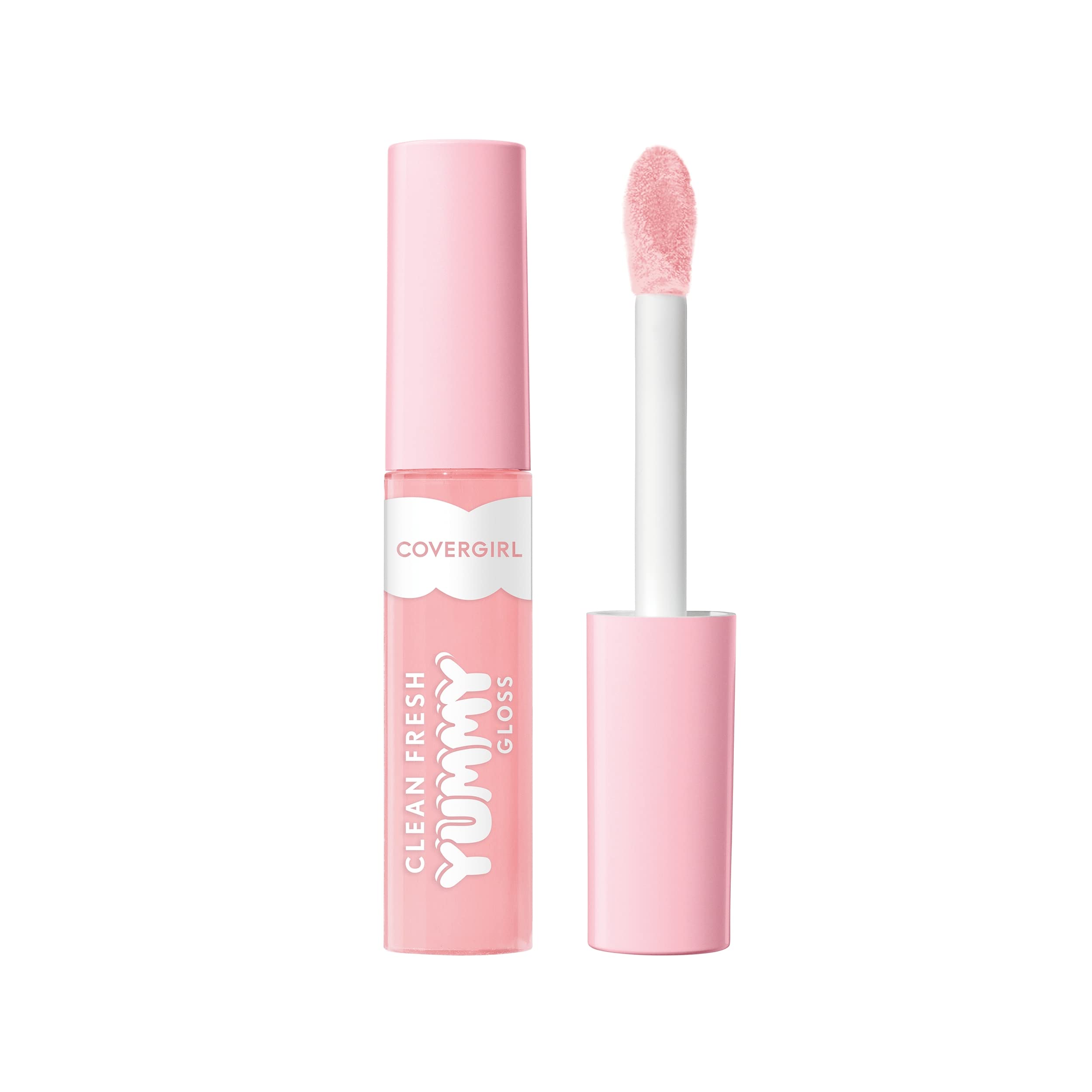 COVERGIRL Clean Fresh Yummy Gloss – Lip Gloss, Sheer, Natural Scents, Vegan Formula - Coconuts About You