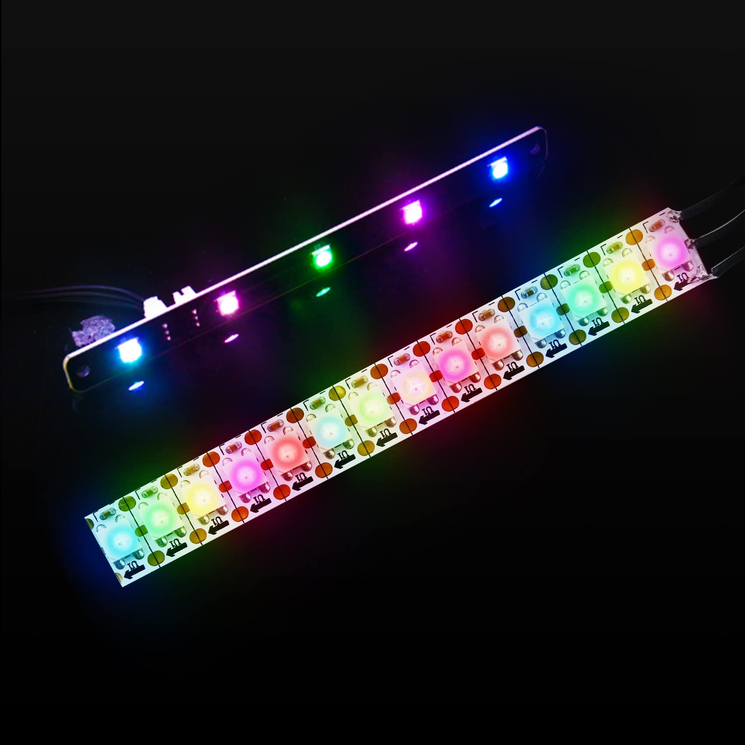 Yahboom LED Strip Light Programmable WS2812 DC 5V PH2.0 RGB Full Color-Driven Compatible with Raspberry Pi Pico Arduino Microbit STM32 ESP32 5 Bit 4PCS 14 Bit 2PCS