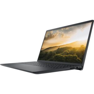 Dell Inspiron Laptop, 15.6" HD Display, AMD Ryzen 5 3450U Processor, 12GB RAM, 512GB SSD, Webcam, HDMI, SD Card Reader, Wi-Fi, Windows 11 Home, Carbon Black