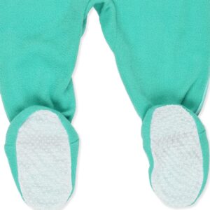 CoComelon JJ Little Star Toddler Infant Footed Blanket Sleeper Pajamas (24M, Teal)