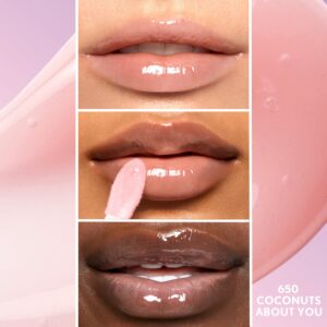 COVERGIRL Clean Fresh Yummy Gloss – Lip Gloss, Sheer, Natural Scents, Vegan Formula - Coconuts About You