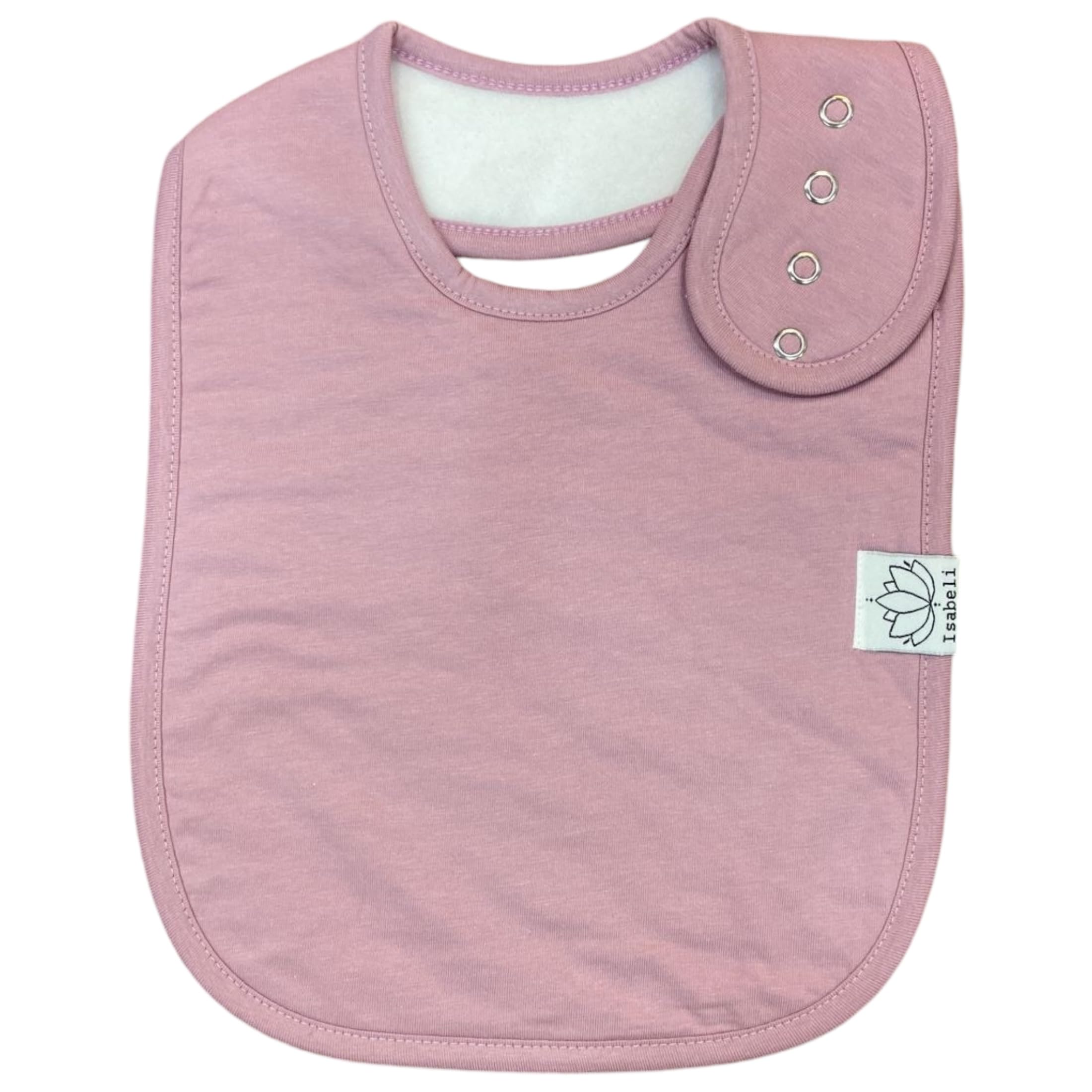 Isabeli Organic Cotton Toddler Drool Bibs 4 Pack - Pink