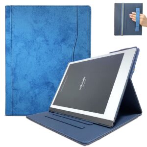 e net-case slim case for remarkable 2 digital paper tablet 10.3 inch (2020 released) - new upgrated design cover for remarkable 2 10.3 inch digital paper with pencil holder-blue