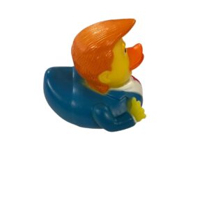 Donald Trump Rubber Duck Bath Time Duckie with Orange Hair Fun Water Floating Collectible