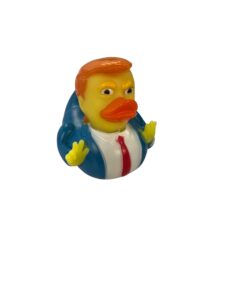 donald trump rubber duck bath time duckie with orange hair fun water floating collectible