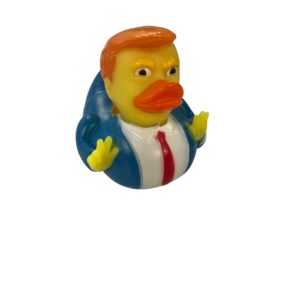 Donald Trump Rubber Duck Bath Time Duckie with Orange Hair Fun Water Floating Collectible