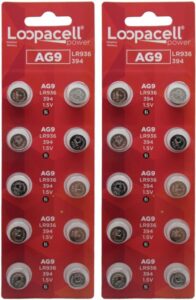 loopacell 20 ag9 lr45 l936 1.5v alkaline button cell batteries