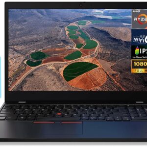 Lenovo ThinkPad L15 Gen 1 Business Laptop 15.6" FHD IPS Display (AMD Ryzen 5 PRO 4650U, 16GB RAM, 256GB PCIe SSD, AMD Radeon, WiFi 6, RJ-45, HD Webcam, Win 11 Pro) with DKZ Hub USB Port Expander