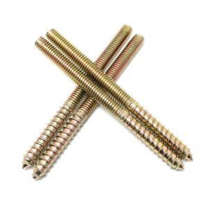 pro bamboo kitchen 6pcs self-tapping screw hanger bolts 3/8"-16 x 5" hanger bolts double headed bolts for furniture wood joint