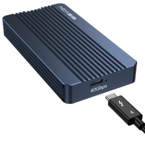 acasis 40gbps m.2 nvme ssd enclosure, tbu 405 for m1 m2 pro/max, compatible with usb4/3.2/3.1/3.0/2.0, support ssd size 2280 b+m m-key