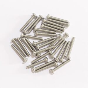 wafjamf 8#-32 x 1-1/8" machine screws (30 pcs) stainless steel 8#-32 knob/pull screws bolt nut set truss head screws bolts for cabinet drawer