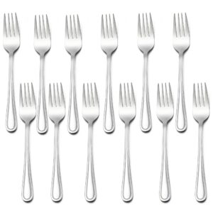 lianyu 12-piece toddler forks, kids silverware forks for 2-10 year old, children cutlery flatware set, kids utensils forks set for home preschools, dishwasher safe