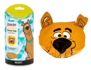 mad beauty scooby-doo shower cap, warner bros, childhood cartoons throwback, for delightful, nostalgic shower time, keeps hair dry in bath or shower