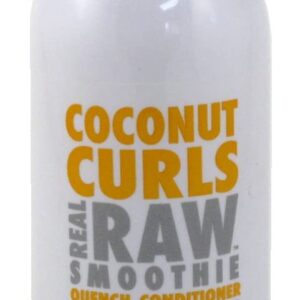 Real Raw Conditioner Coconut Curls Quench 12 Ounce (354ml) (Pack of 3)