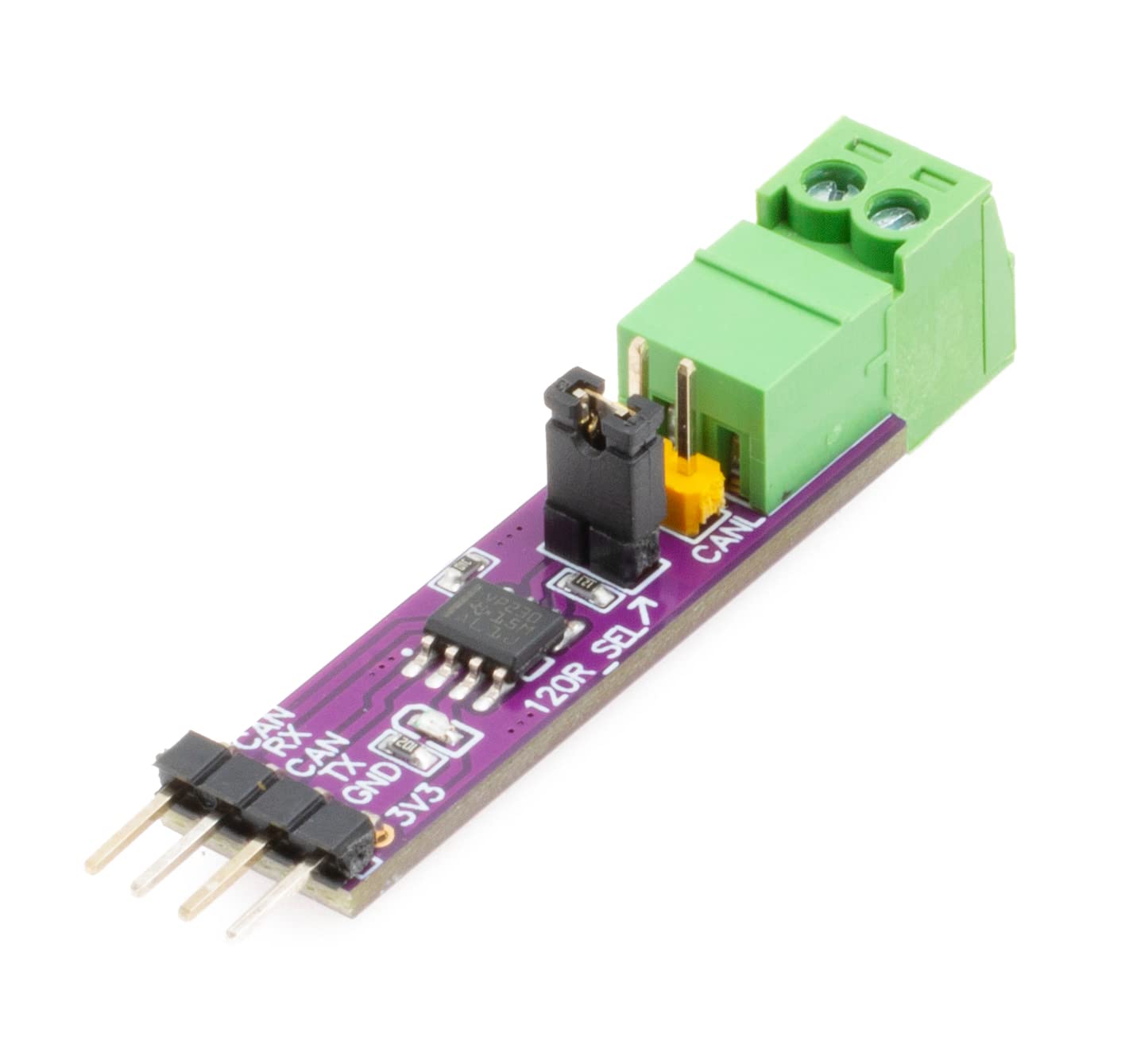 XICOOLEE CAN HAT SN65HVD230 can-Bus transceiver Module Stably Long-Distance Communication Functions Communication Module Single Channel