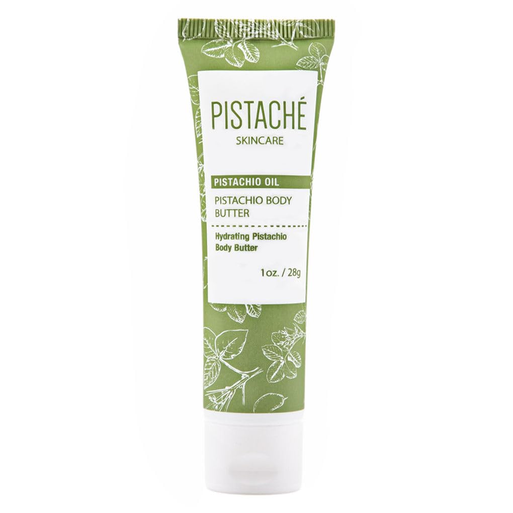 Pistaché Skincare Pistachio Oil Whipped Body Butter Cream Moisturizer (a.k.a The Boyfriend Body Butter) Trio Travel Packet Set + Hydrates Dry Skin and Nourishes + Vitamin E + Antioxidant Protection,