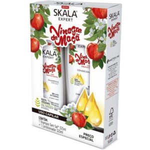 skala - linha expert - kit vinagre de maça shampoo e condicionador (2 x 325 ml) - (expert collection - apple vinager shampoo & conditioner set (2 x 11 fl oz))