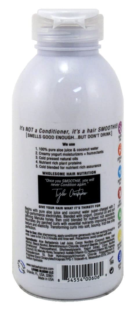 Real Raw Conditioner Coconut Curls Quench 12 Ounce (354ml) (Pack of 3)