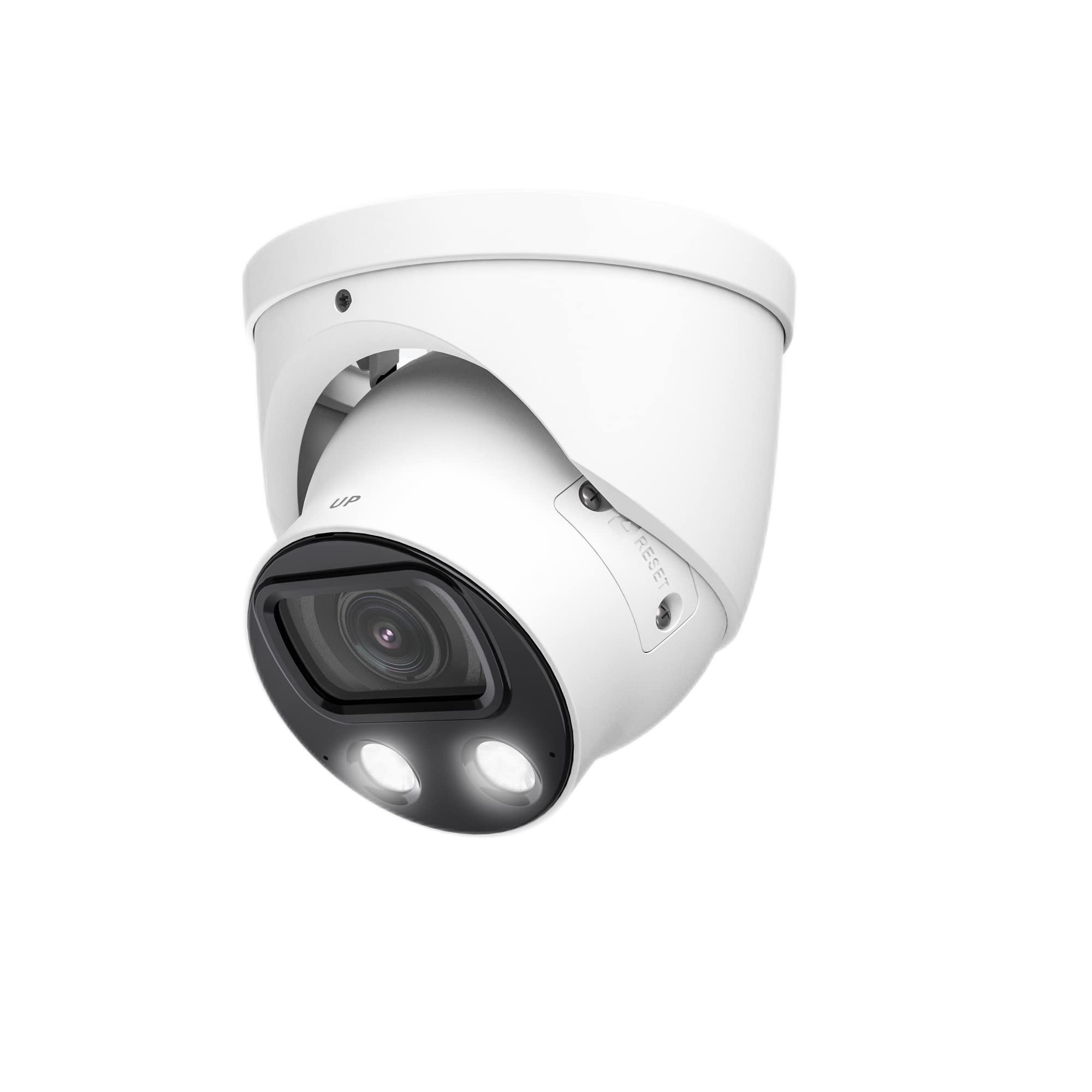 EmpireTech IPC-Color4K-T 4K Full-Color Ultra Low Light 8MP Smart AI Starlight Turret IP Camera 1/1.2" CMOS,Build-in Warm LED, Built-in Mic,SMD 3.0,PoE and ePoE,IPC-Color4K-T 2.8mm White