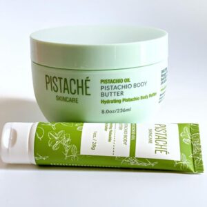 Pistaché Skincare Pistachio Oil Whipped Body Butter Cream Moisturizer (a.k.a The Boyfriend Body Butter) Trio Travel Packet Set + Hydrates Dry Skin and Nourishes + Vitamin E + Antioxidant Protection,