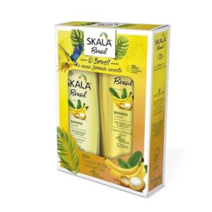 skala - linha brasil - kit banana e bacuri shampoo e condicionador (2 x 325 ml) - (brazil collection - banana and bacuri shampoo & conditioner set (2 x 11 fl oz))