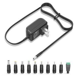 24v 2a 1.5a ac adapter 24.0v 2.0a charger 48w switching power supply dc 24v 2000ma 1800ma 1500ma 1300ma 1200ma cordregulated transformer adaptor with 10 interchangeable jacks ul listed plug