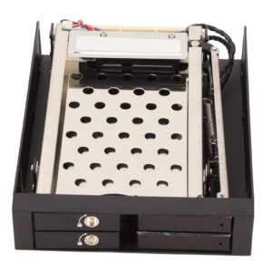 2.5inch Internal SATA Hard Drive Rack, 6Gbps Hot Swap Mobile Rack Cage for 2.5” SSD/HDD,Internal SATA I/II/III Tray Hard Drive Backplane Enclosure