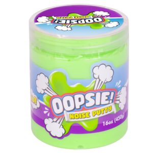 oopsie noise putty - 1lb container | squishy sensory toy for kids and adults | receive one, colors may vary - sunny days entertainment, large