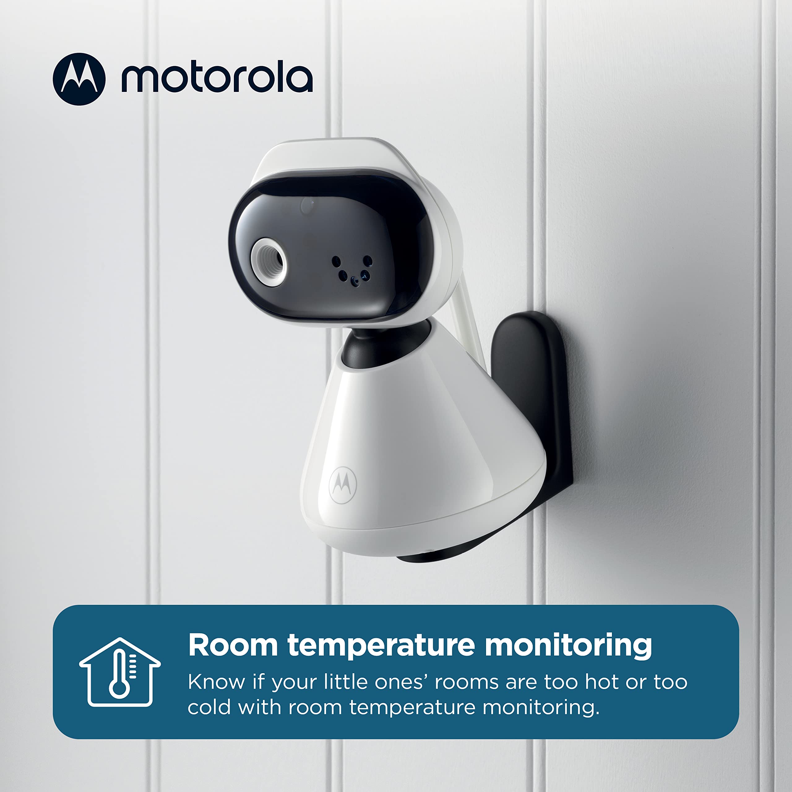 Motorola Nursery PIP1500 Video Baby Monitor - Includes Wall or Table Mount, 1000ft Range, Two-Way Audio, Room Temperature Monitoring