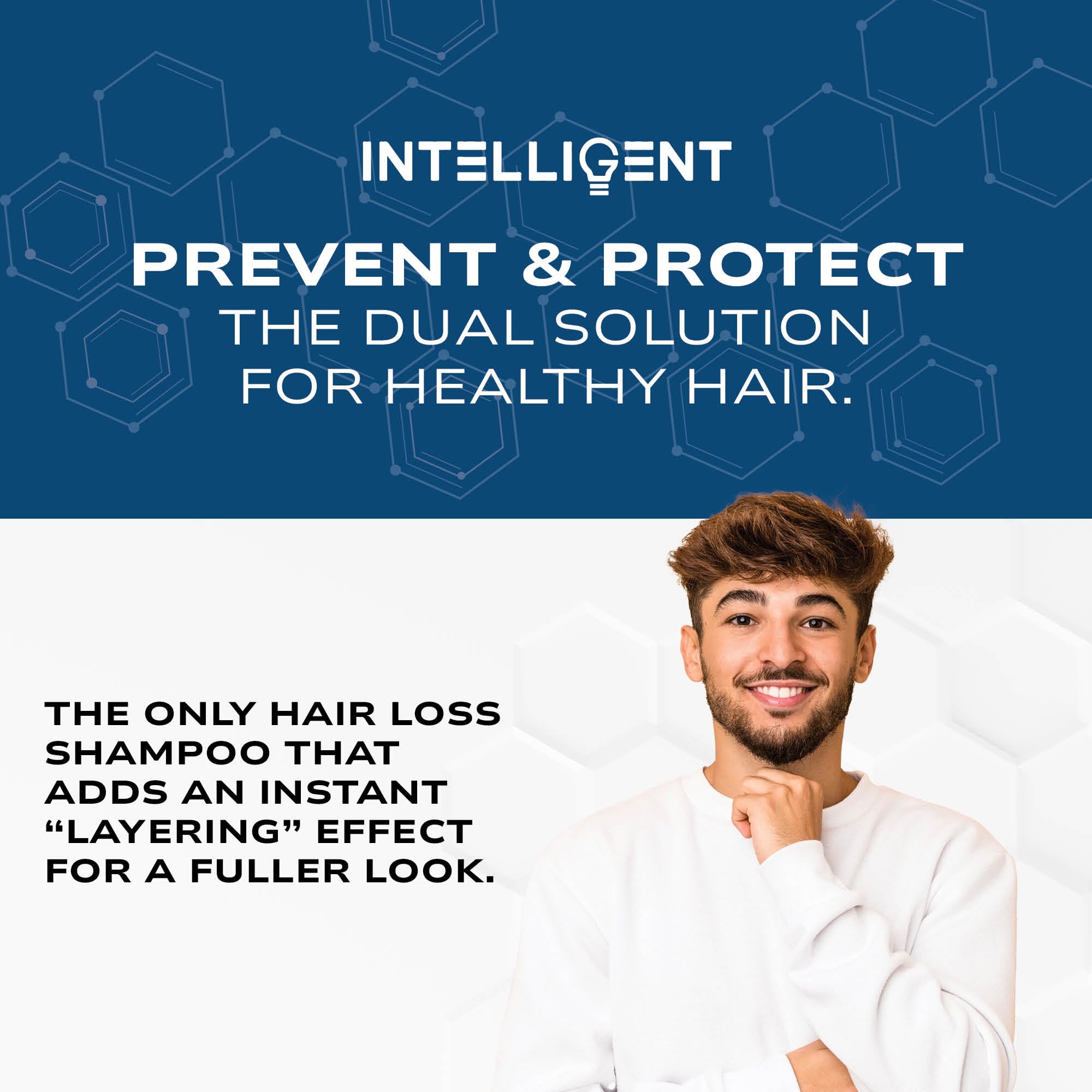 Intelligent Super Volumizing Hair Loss Shampoo - Strengthens Weakened Hair and Maximizes Volume | 10 fl oz (290 ml)