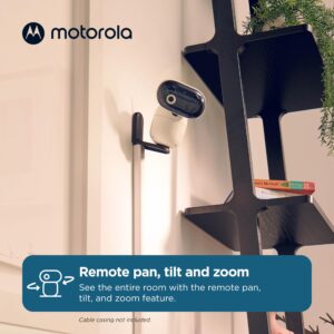 Motorola Baby PIP1610 HD - 5" Motorized Video Baby Monitor w/Camera, Wall Mount, 1000ft Range, Two-Way Audio, Room Temperature Monitoring - Private Connection (No Wi-Fi, Does Not Use App)