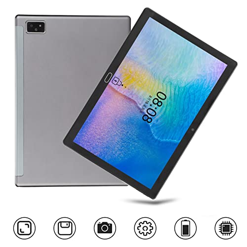 Yoidesu Android Tablet, 10.1in IPS HD Screen Android 10.1 Tablet, 4GB ROM 64GB RAM Expandable to 128GB, WiFi Bluetooth 6000mAh Battery USB C Charging 4G Call Tablet(US)