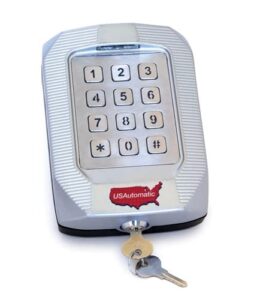 us automatic 050551 premium wireless keypad rugged die-cast locking aluminum