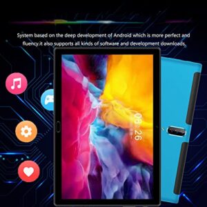 10.1 Inch Hd Tablet 8-core IPS High-Definition Screen WiFi Bluetooth Android5.1 Voice Call Game Learn Online Tablet Support Sim Communication Function (Blue)