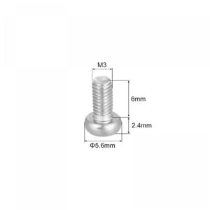 uxcell M3x6mm Torx Security Machine Screws, 20pcs 316 Stainless Steel Pan Head Tamper Proof Screw Fasteners Bolts