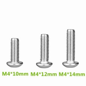 Elantek 160Pcs Metric M4 304-Stainless Steel Phillips Pan Head Machine Screws Nuts Assortment Kit- M4 x 6mm/ 8mm/ 10mm/ 12mm/ 14mm/ 16mm/ 18mm/ 20mm