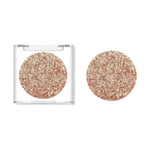 daeuwiutr brown metallic glitter eyeshadow waterproof smudge proof shimmer eyeshadow primer base palette create highlight and shadow glitter eye makeup(champagne gold +brown metallic glitter 10#)