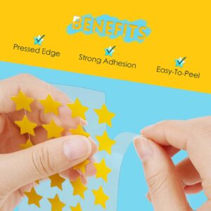 BAGLAK Star Shape Pimple Patch/Stickers To Cover Facial Blemishes -160 Patches - Yellow & Blue, Hydrocolloid Spot Dots